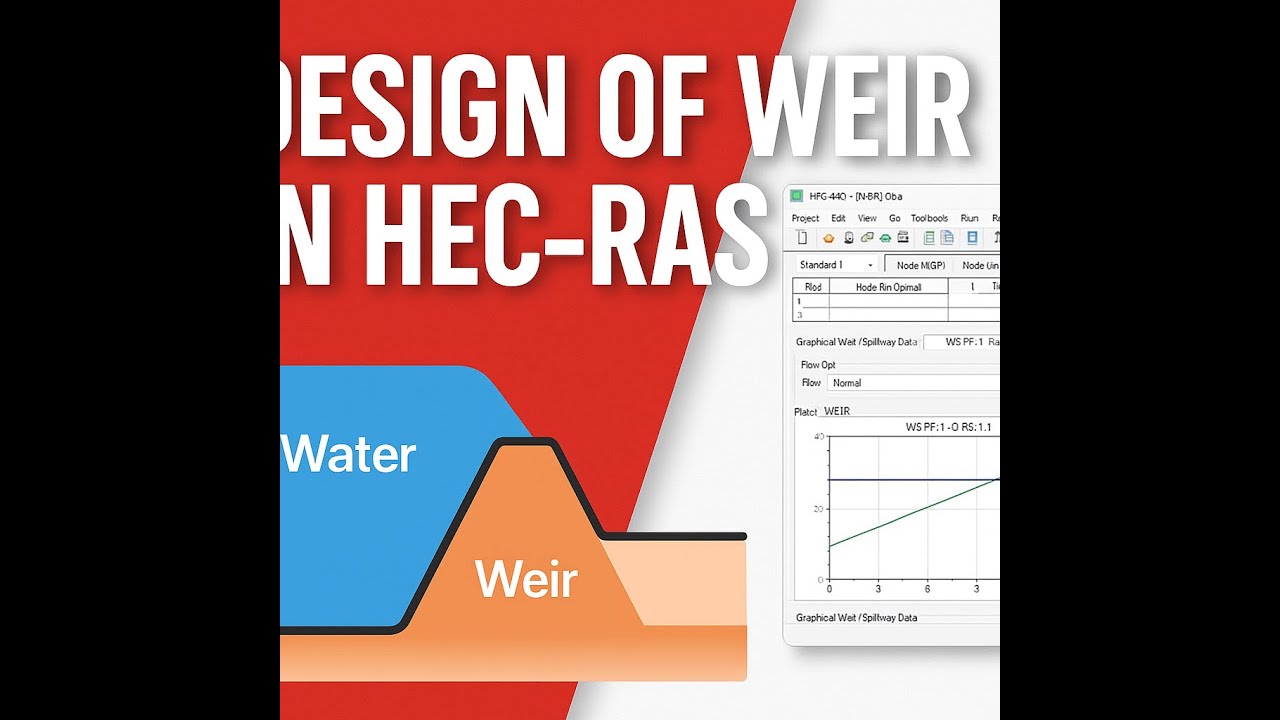 DESIGN OF WEIR USING HECRAS - YouTube