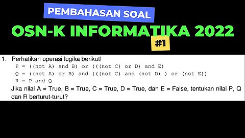 Pembahasan Soal OSN-K Informatika Komputer - YouTube