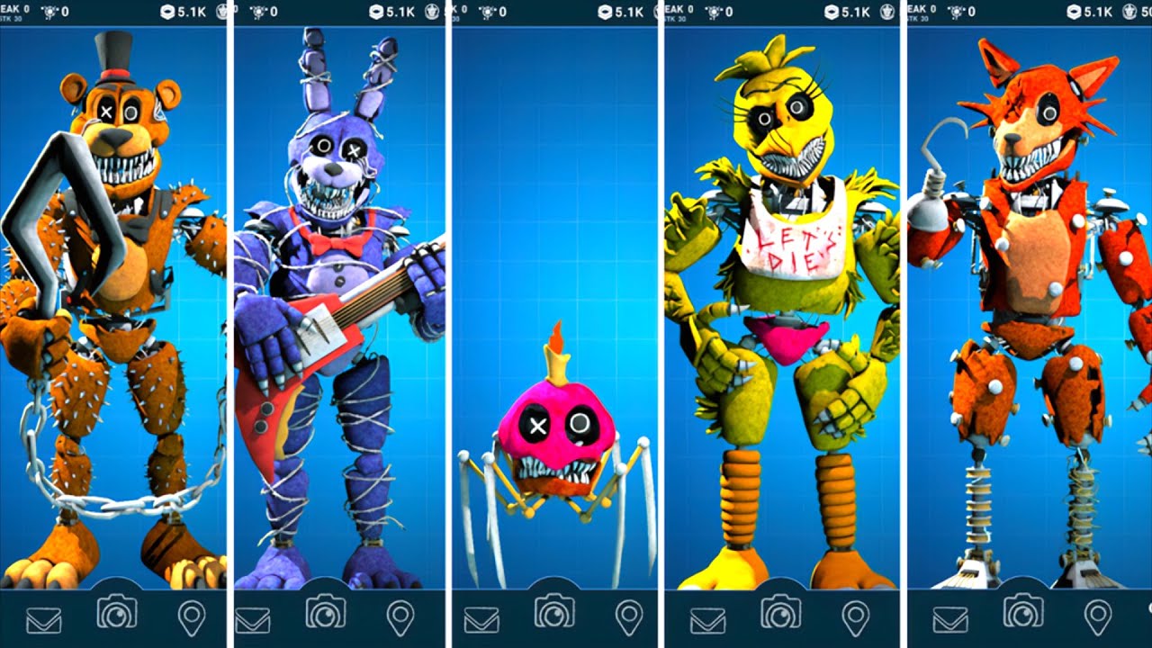 FNaF AR Slasher Animatronics Workshop Animation - YouTube