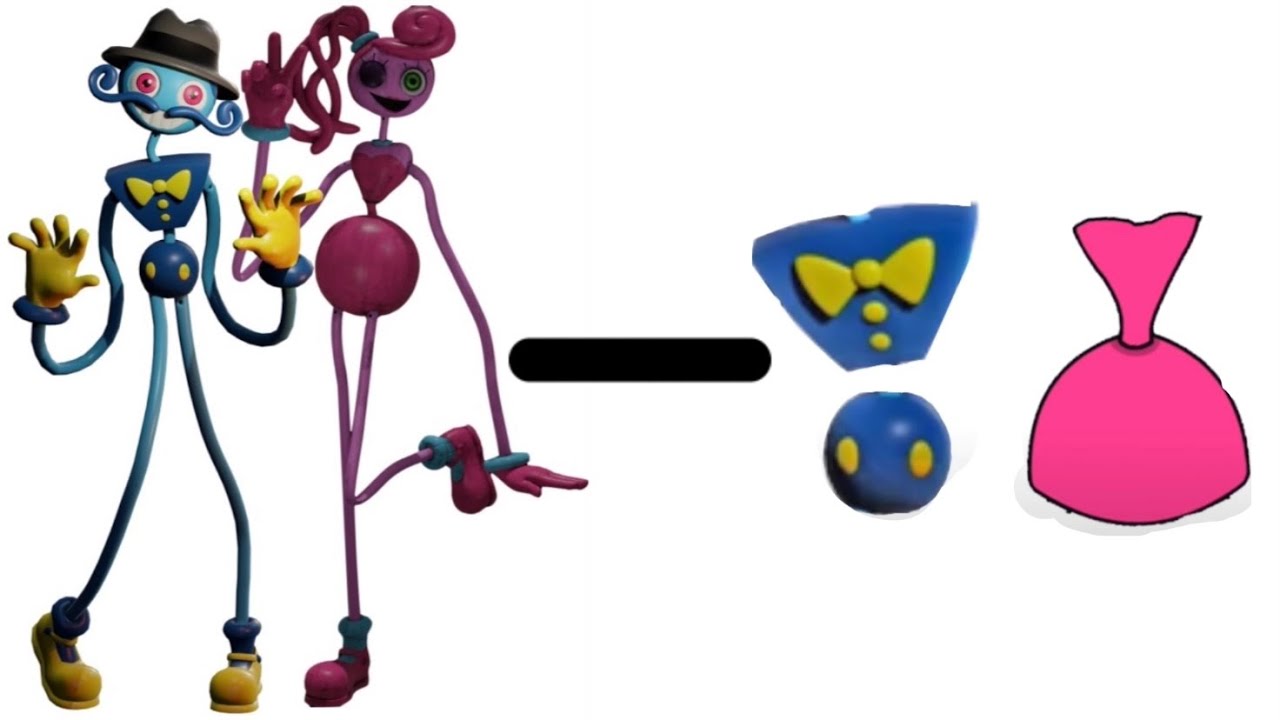 Mommy Long Legs and Daddy Long Legs - All Clothes = ? | Poppy Playtime ...