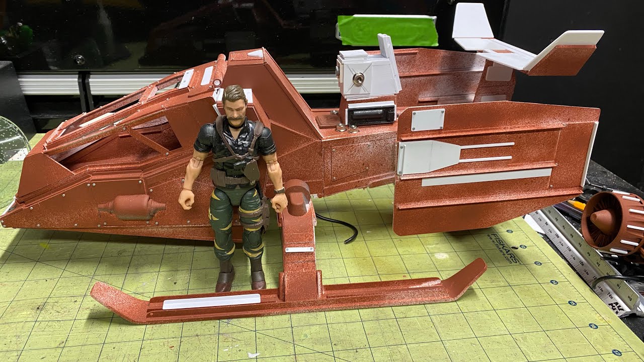 Customizing A 3D Printed GI Joe Classified Skyhawk Part 10 - YouTube