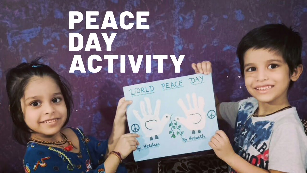 PEACE DAY ACTIVITY | HAND PRITN CRAFT | KIDS ACTIVITY AT HOME | DOVE ...