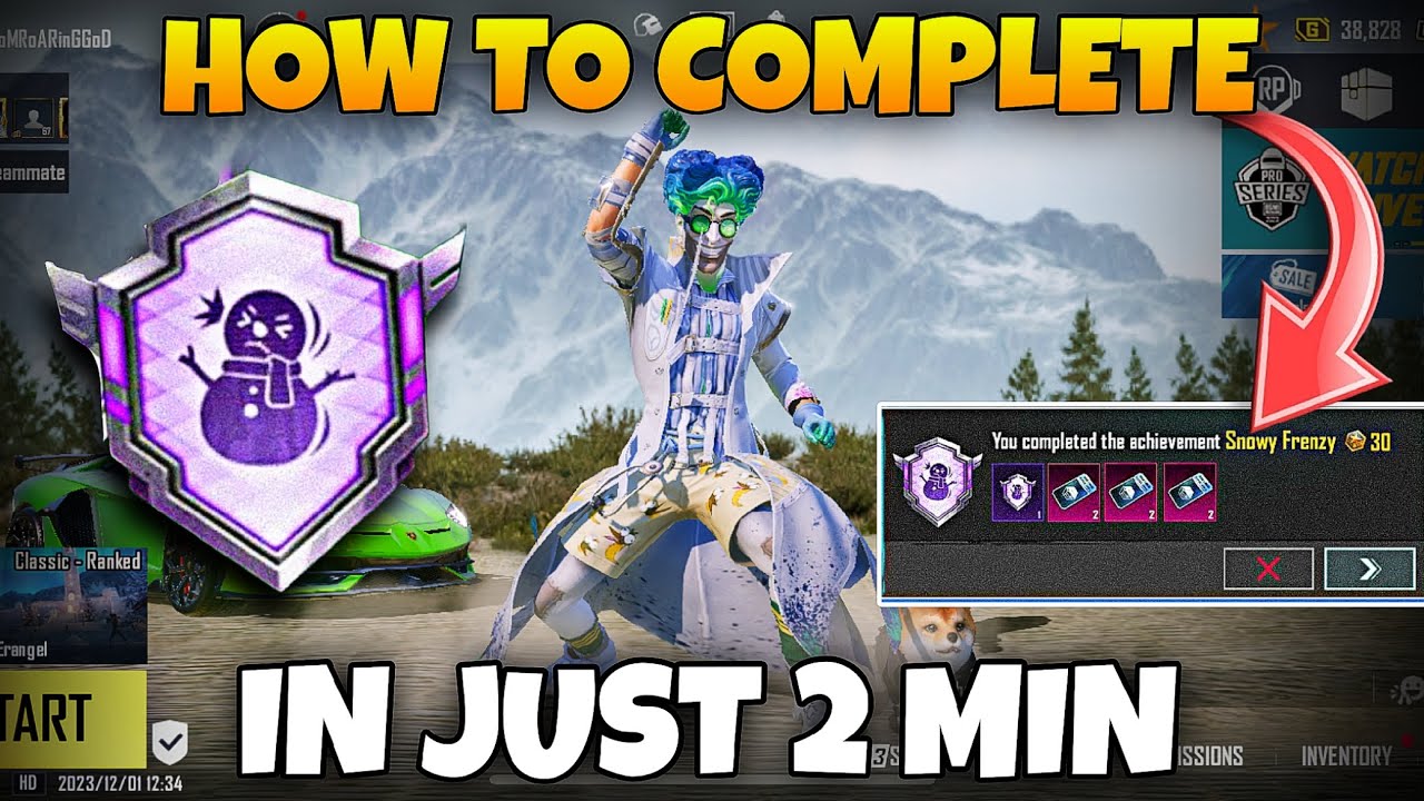 HOW TO COMPLETE SNOWY FRENZY ACHIEVEMENT IN BGMI - YouTube