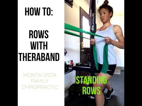 How to: Theraband Rows - YouTube