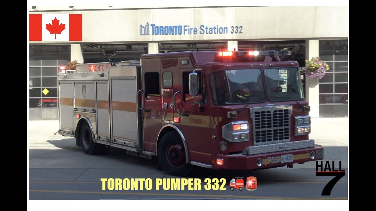 Toronto Fire Services - Pumper 332 Responding x2 - YouTube