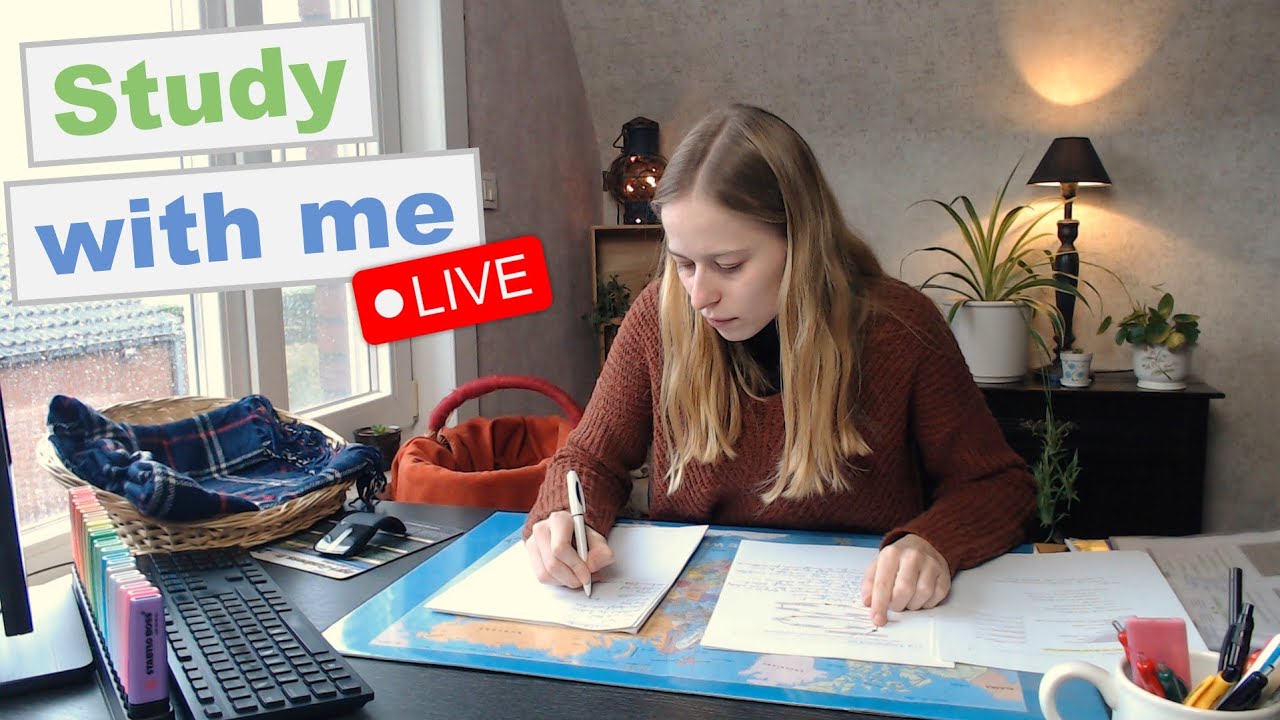 Study with me 7 HOURS live | 💪Let's do this! | 50/10 Pomodoro - YouTube