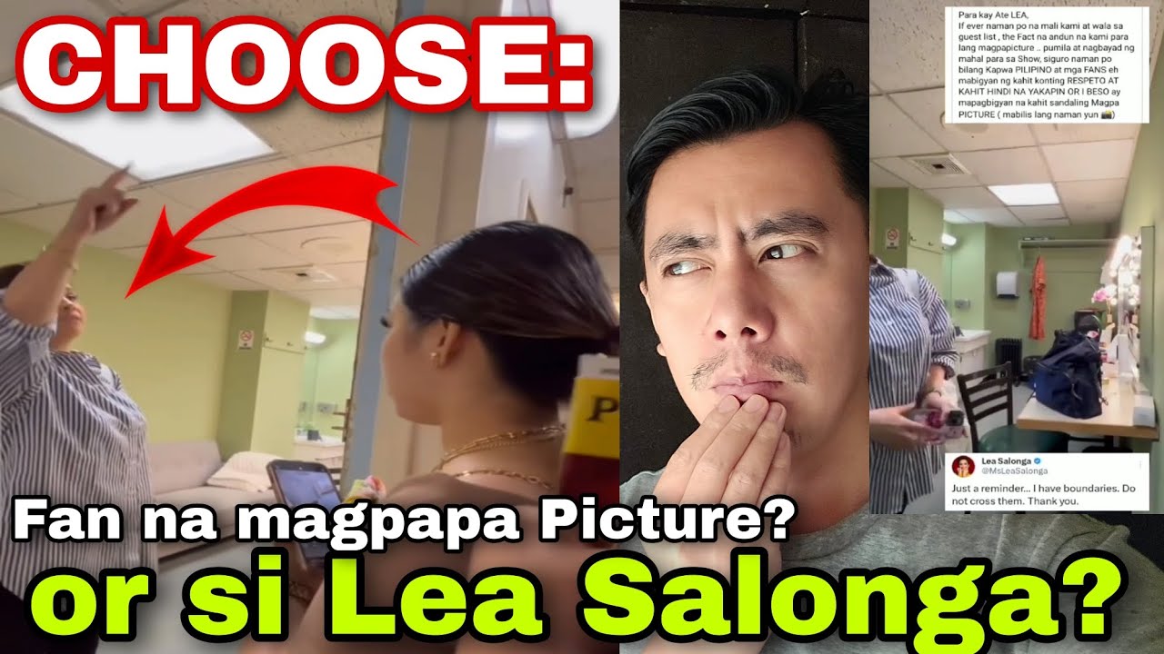 CHOOSE: Ung Mabait na Fans na magpapa Picture sana or ung Safety Protocols ni Singer Lea Salonga ...