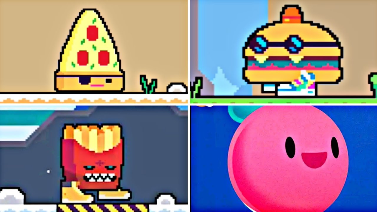 Dadish - Fight All Bosses - No Damage (Android, ios) - YouTube