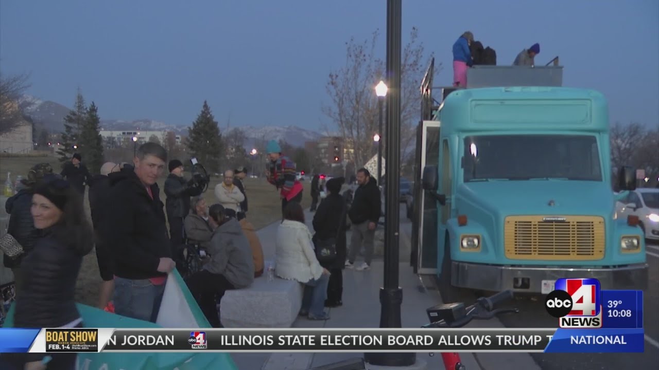 Dancers march at the capitol in honor of Megan Mohn - YouTube