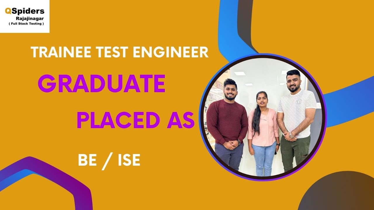 BE Graduate Placed as Trainee Test Engineer - YouTube