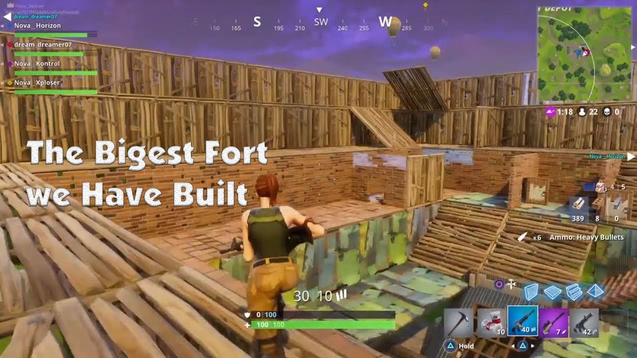 Fortnite | Battle Royal : the biggest fort we have built - YouTube