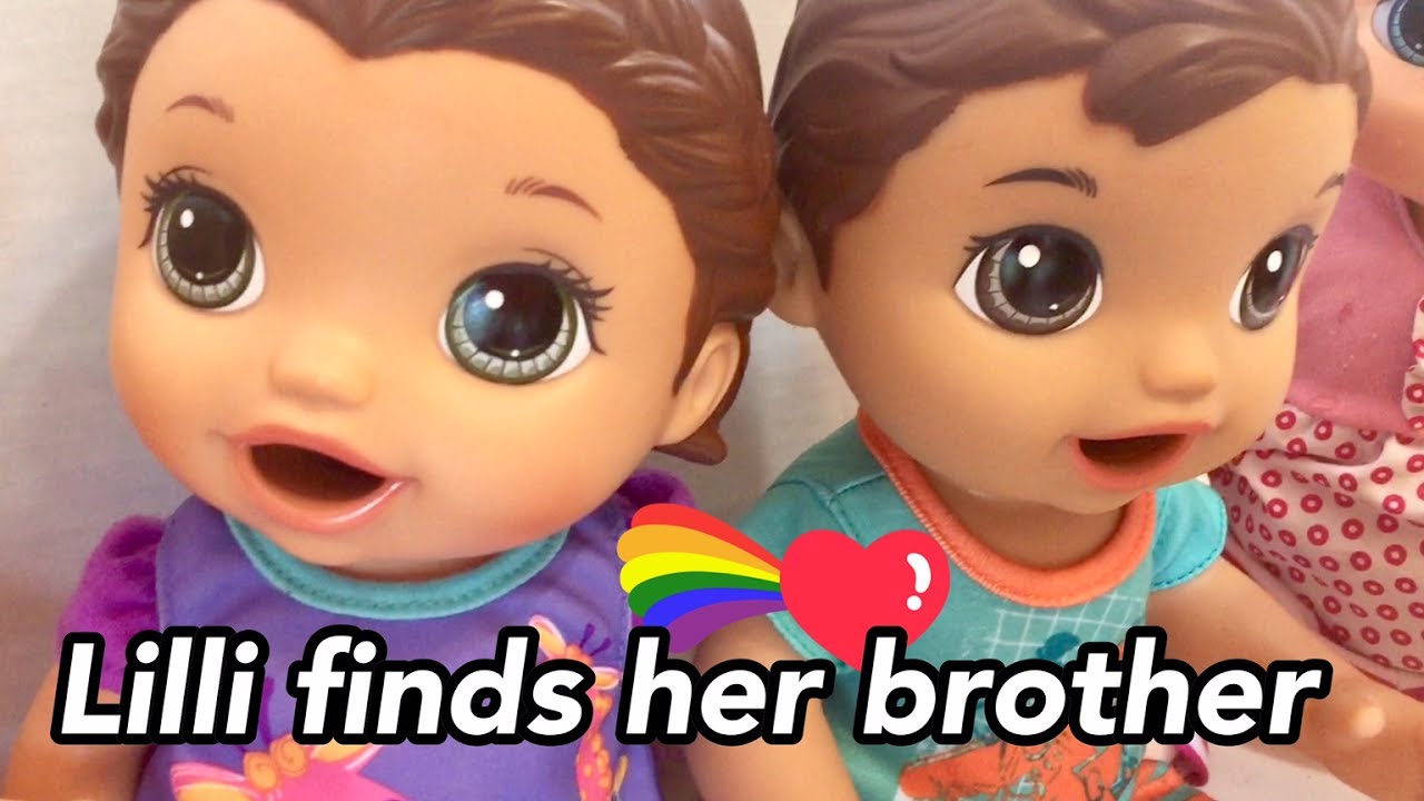 Baby Alive Lilli finally finds her brother Snackin Luke He's finally ...