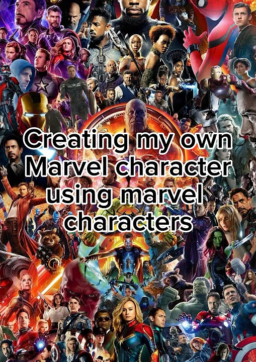 Creating my own marvel character using marvel characters - YouTube