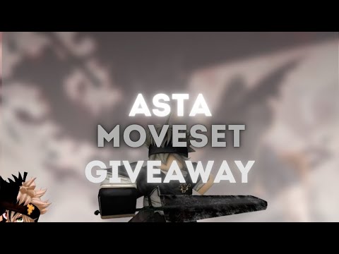 BLACK CLOVER ASTA MOVESET GIVEAWAY ROBLOX STUDIO - YouTube