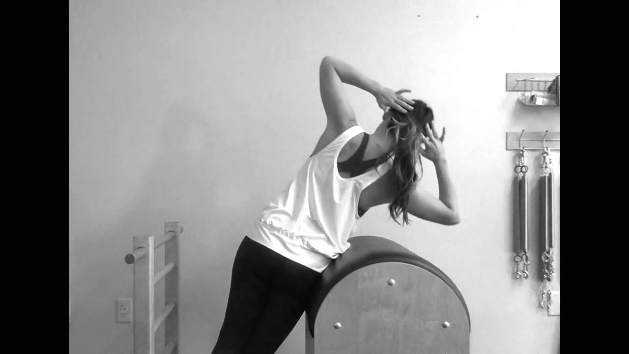 Pilates Side Bend on Ladder Barrel // Mekelle Pilates in Bend, Oregon ...