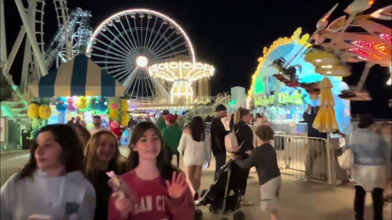 Wildwood NJ Boardwalk 2025 Morey's Piers Night Walkthrough! - YouTube