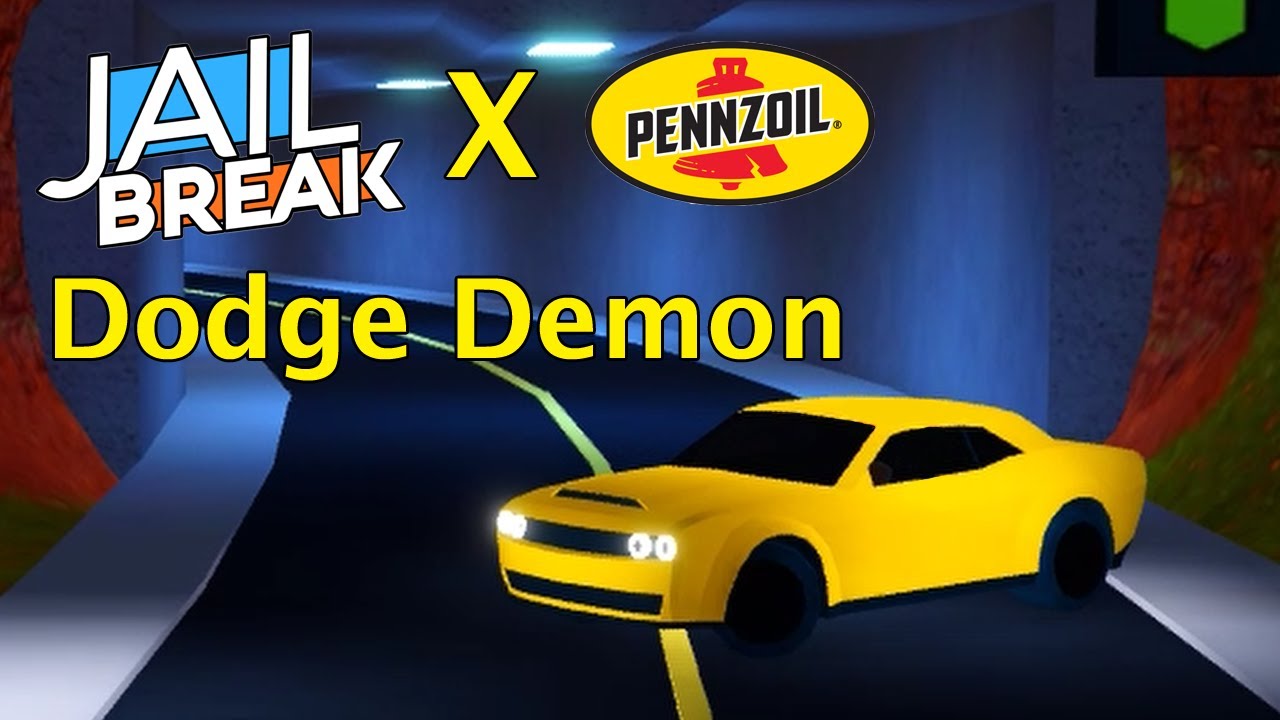 Exorcising the Demon in Roblox Jailbreak (Challenger) | Pennzoil Dodge ...