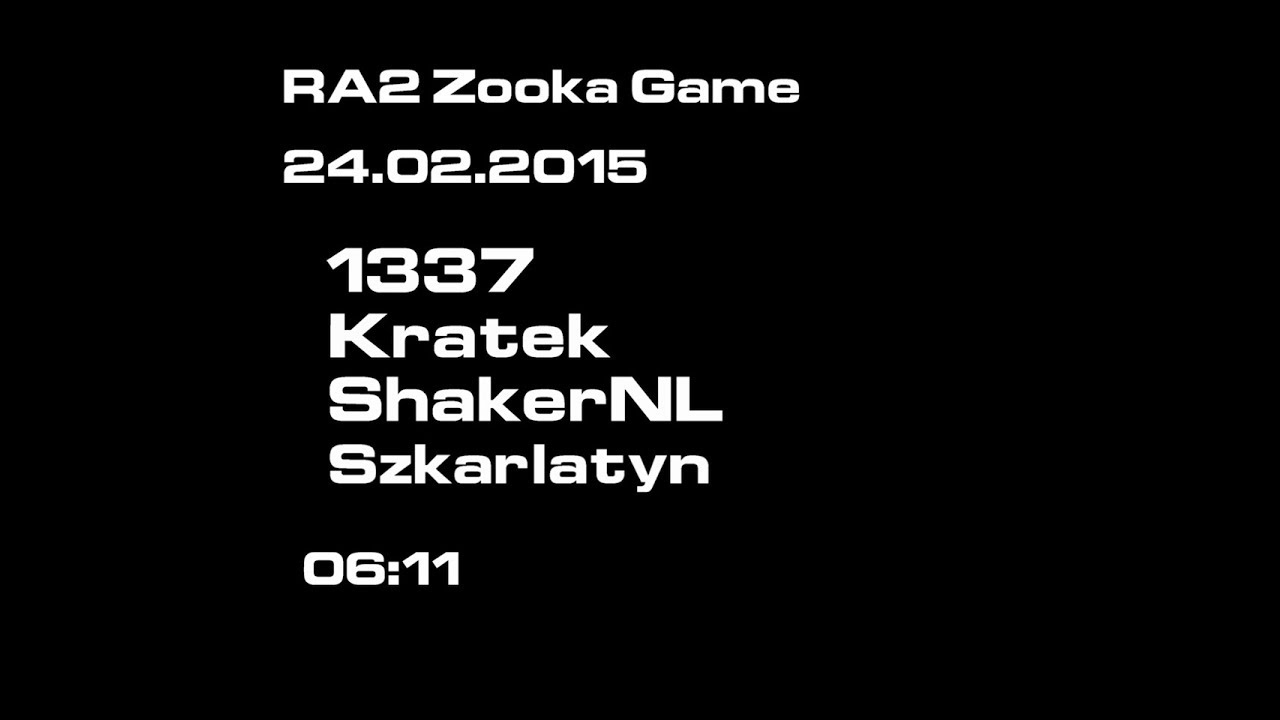 RA2 Zooka Game: 1337, Kratek, ShakerNL, Szkarlatyn - YouTube