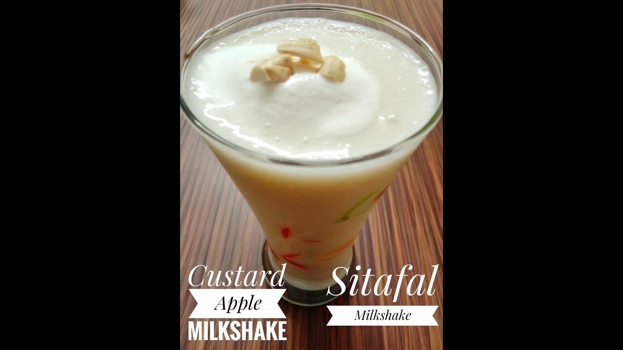 Instant Custard Apple Milkshake | Sitafal Milkshake - YouTube
