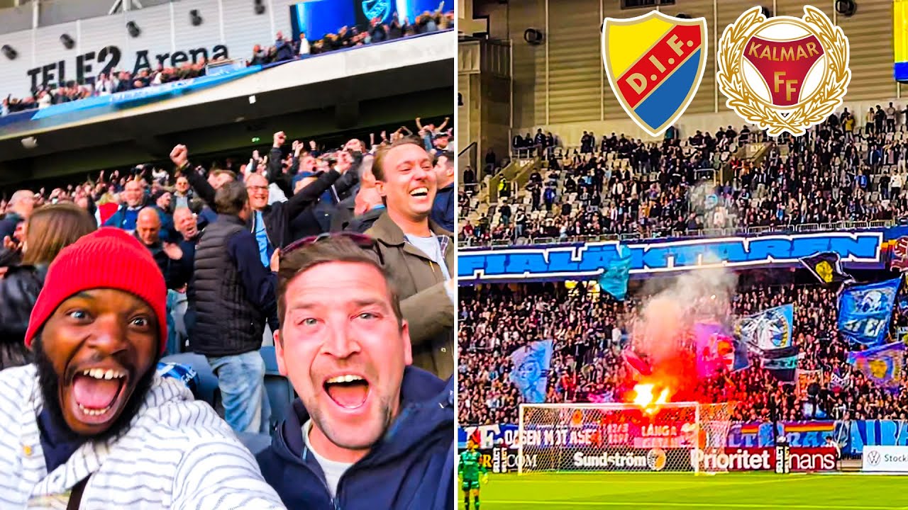 AMERICAN FAN EXPERIENCES DJURGÅRDEN IF FOOTBALL GAME VS KALMAR FF - YouTube