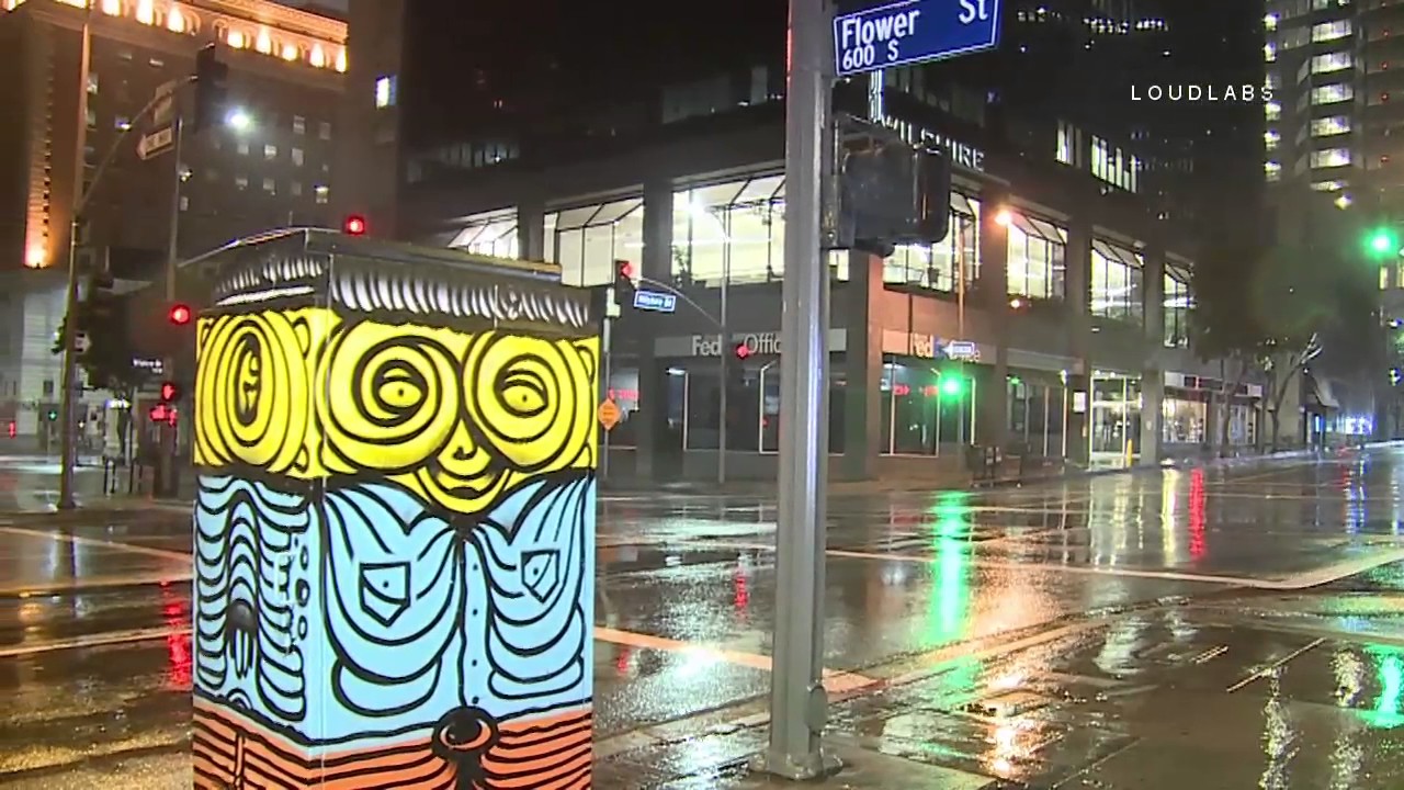 Rain / Downtown Los Angeles RAW FOOTAGE - YouTube