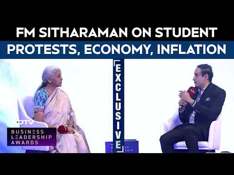 Business Leadership Awards | FM Sitharaman On Student Protests, Economy, Inflation & India's Growth