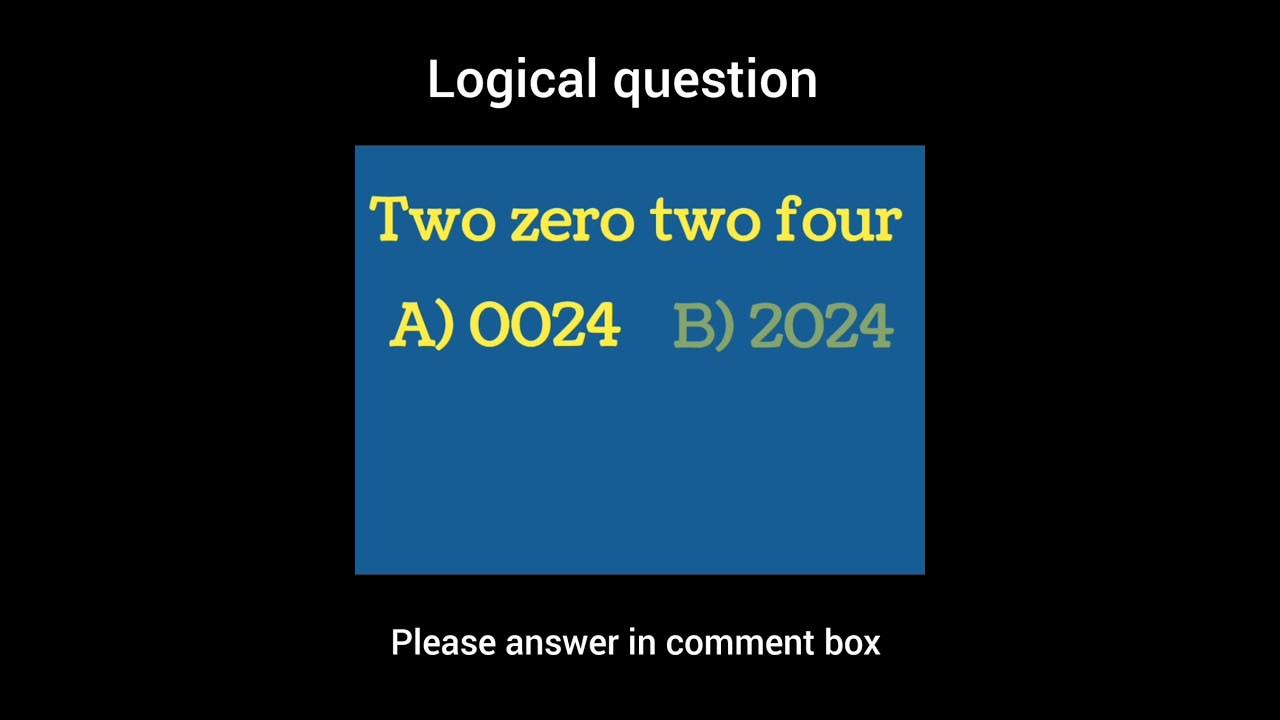 #logical questions - YouTube