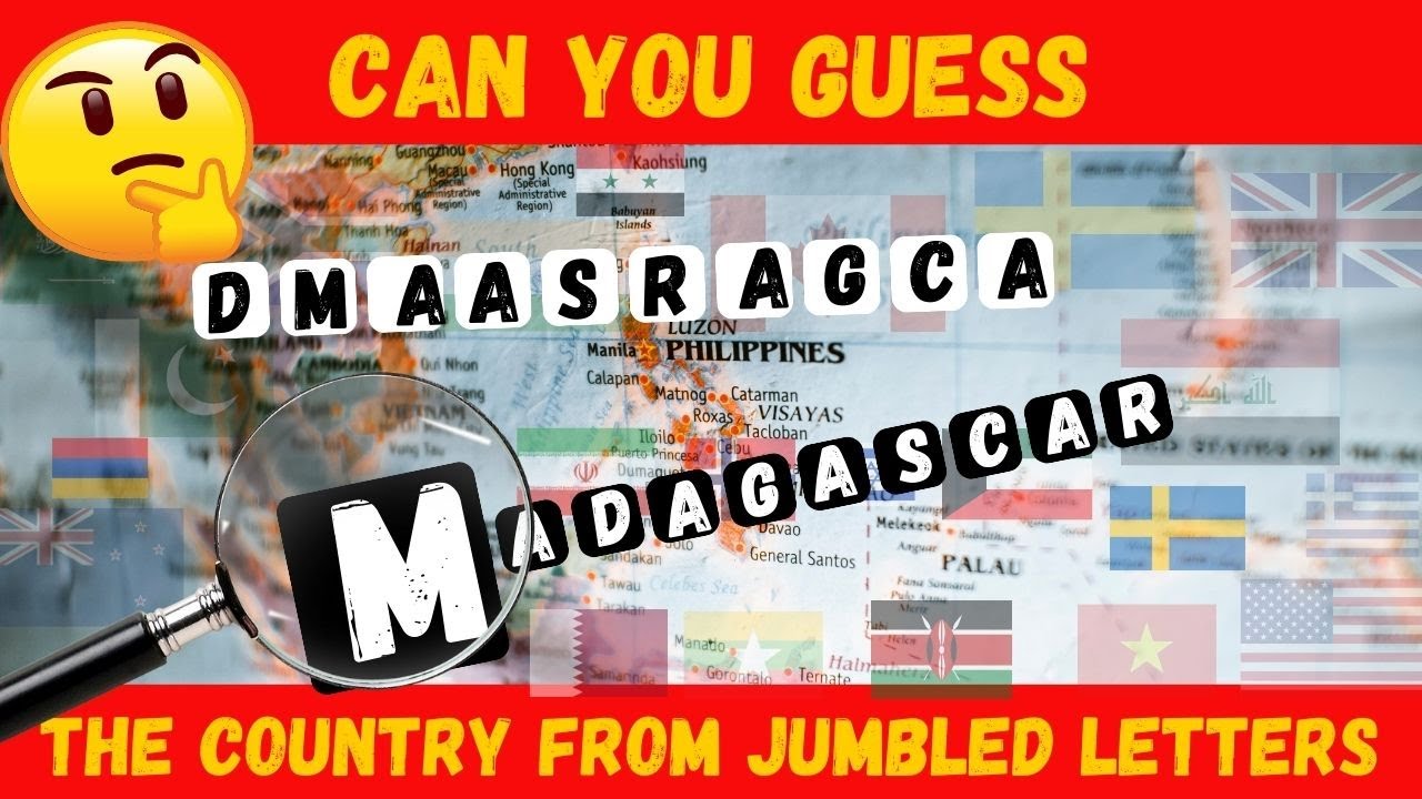 Guess the Country Name from Jumbled Letters 🌍 | Fun Brain Teaser ...