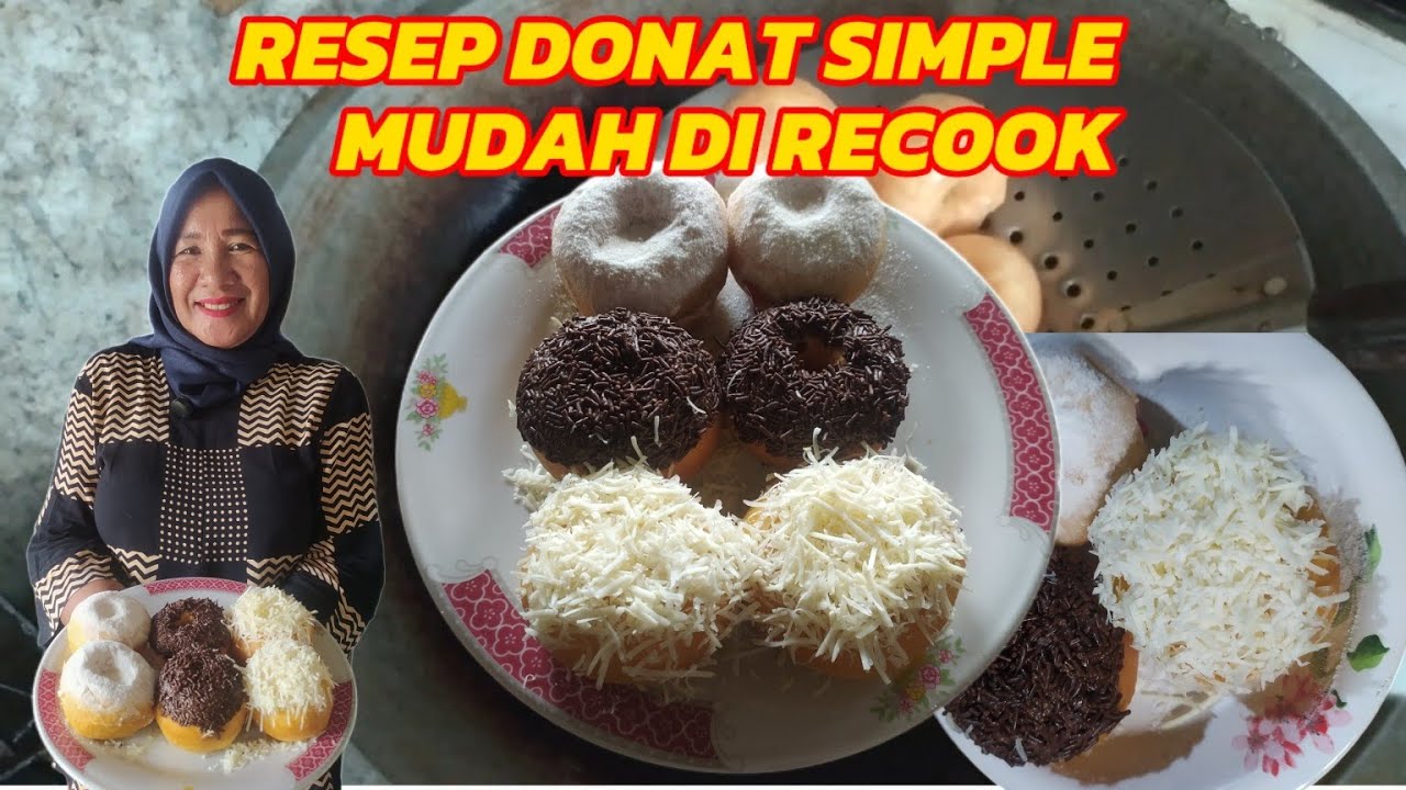 RESEP DONAT SIMPLE MUDAH DI RECOOK - YouTube