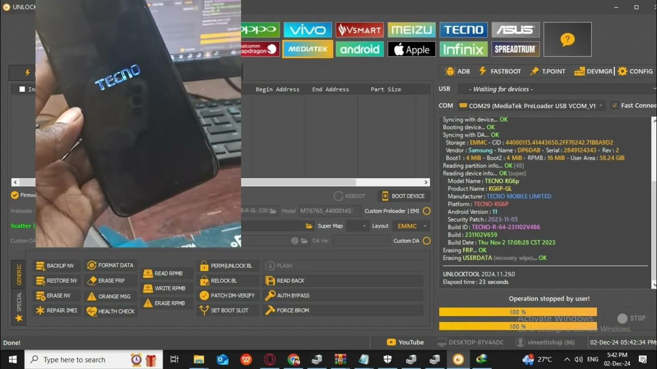 Tecno dm verify failed solution ,mtk cpu some model can fix same way - YouTube