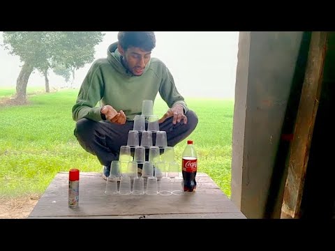 Funny 😂 challenge ! Glass Pyramid challenge ! ऐसा चैलेंज आप ने कहीं नही ...