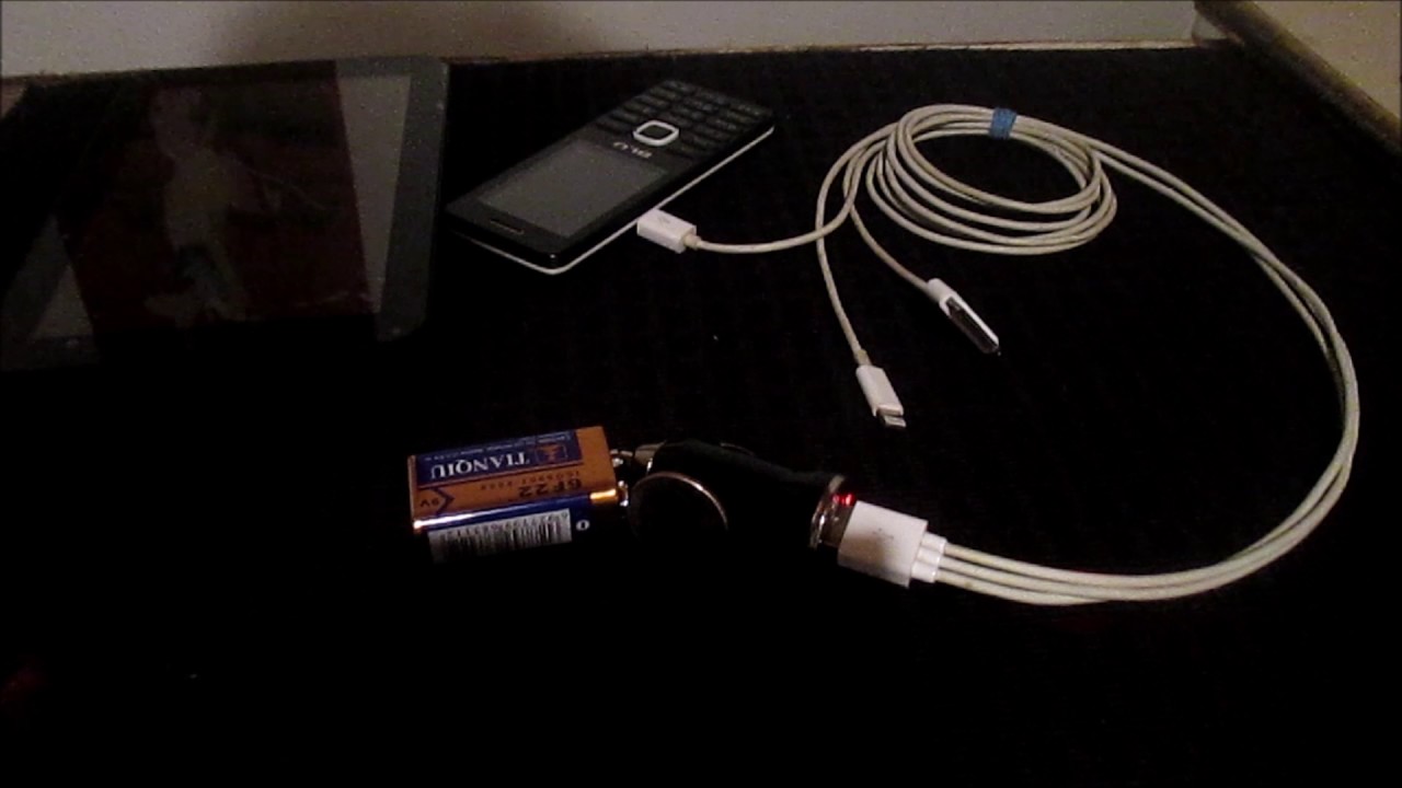 How To Make An Emergency Phone Charger -NO TOOLS - YouTube