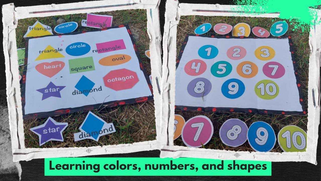 RECOGNIZING NUMBERS AND SHAPES | MATCHING | #learningisfun #numbers # ...
