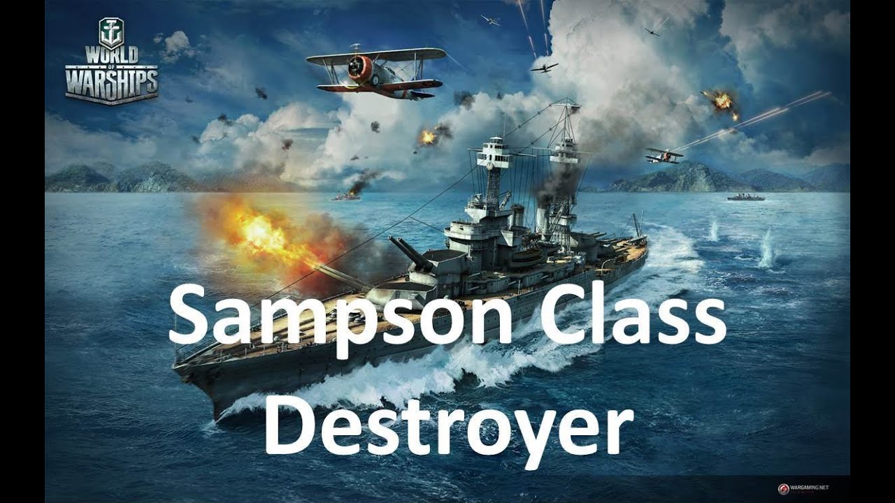 World of Warships - Sampson Destroyer Review - YouTube