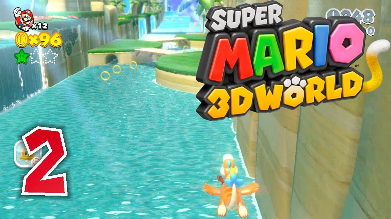 Super Mario 3D World - Part 2 - Mit Plessie auf dem Fluss - YouTube