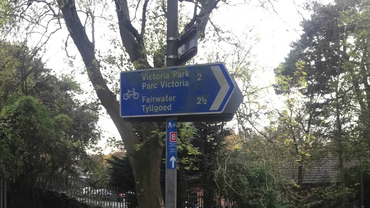 CYCLE / CYCLING FROM ABERTRIDWR CAERPHILLY TO CARDIFF BAY ON CYCLE PATH ...