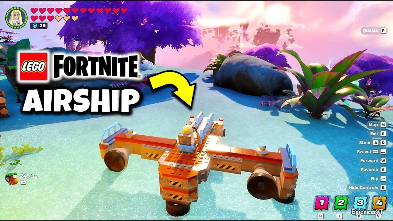 FORTNITE LEGO - HOW TO BUILD AN AIRSHIP - GAMEPLAY PART 142 [ PC HD ...