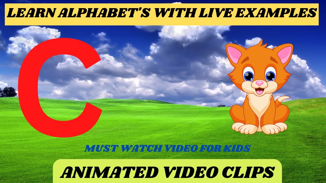 LEARN A TO Z WITH ANIMATED VIDEO CLIPS | LIVE ANIMATED CLIPS WITH ...