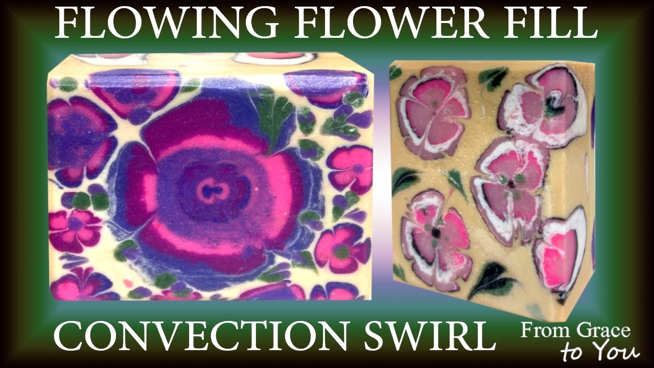 Introducing The Amazing Flowing Flower Fill Swirl for Soap - YouTube