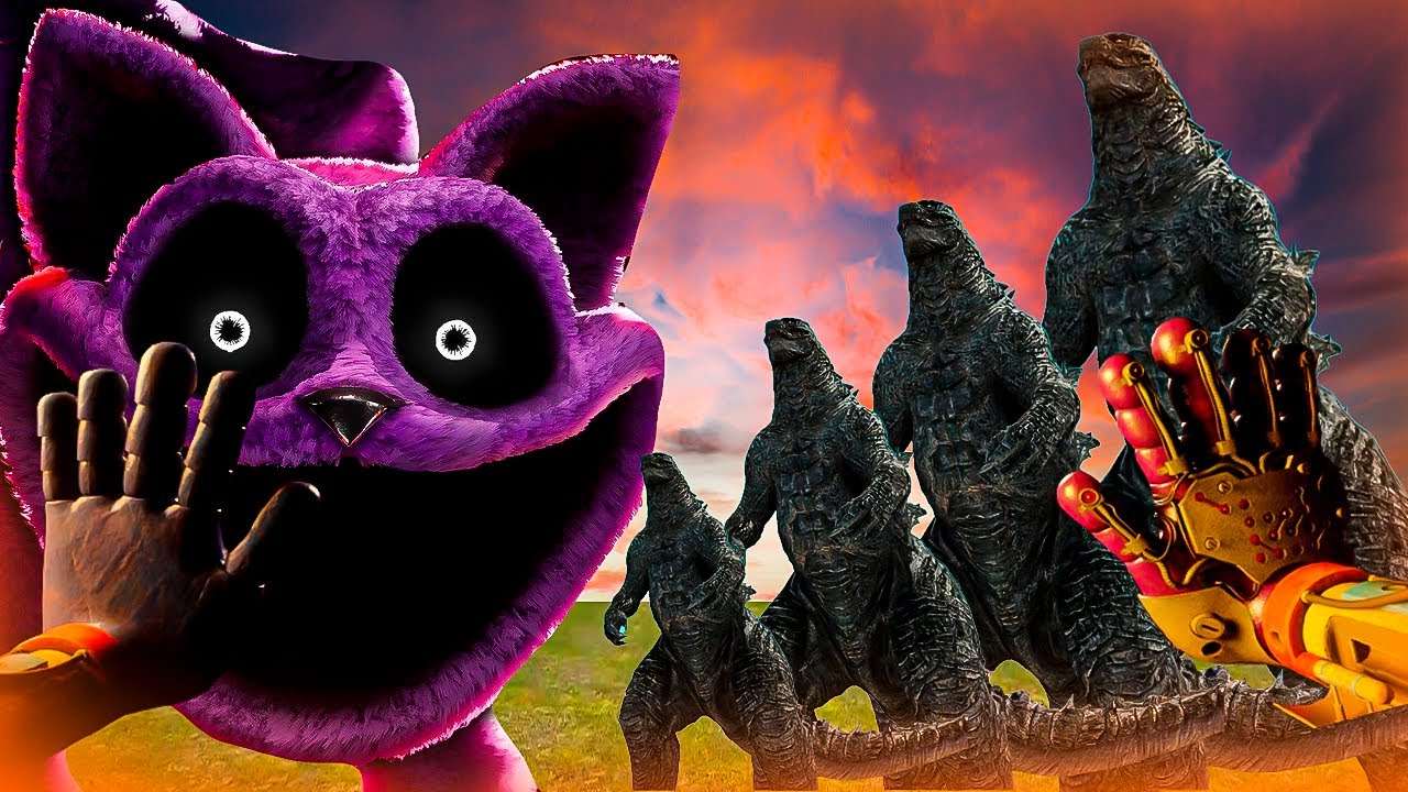 EPIC WAR CATNAP AND GODZILLA #gameplay #garrysmod #skibiditoilet # ...