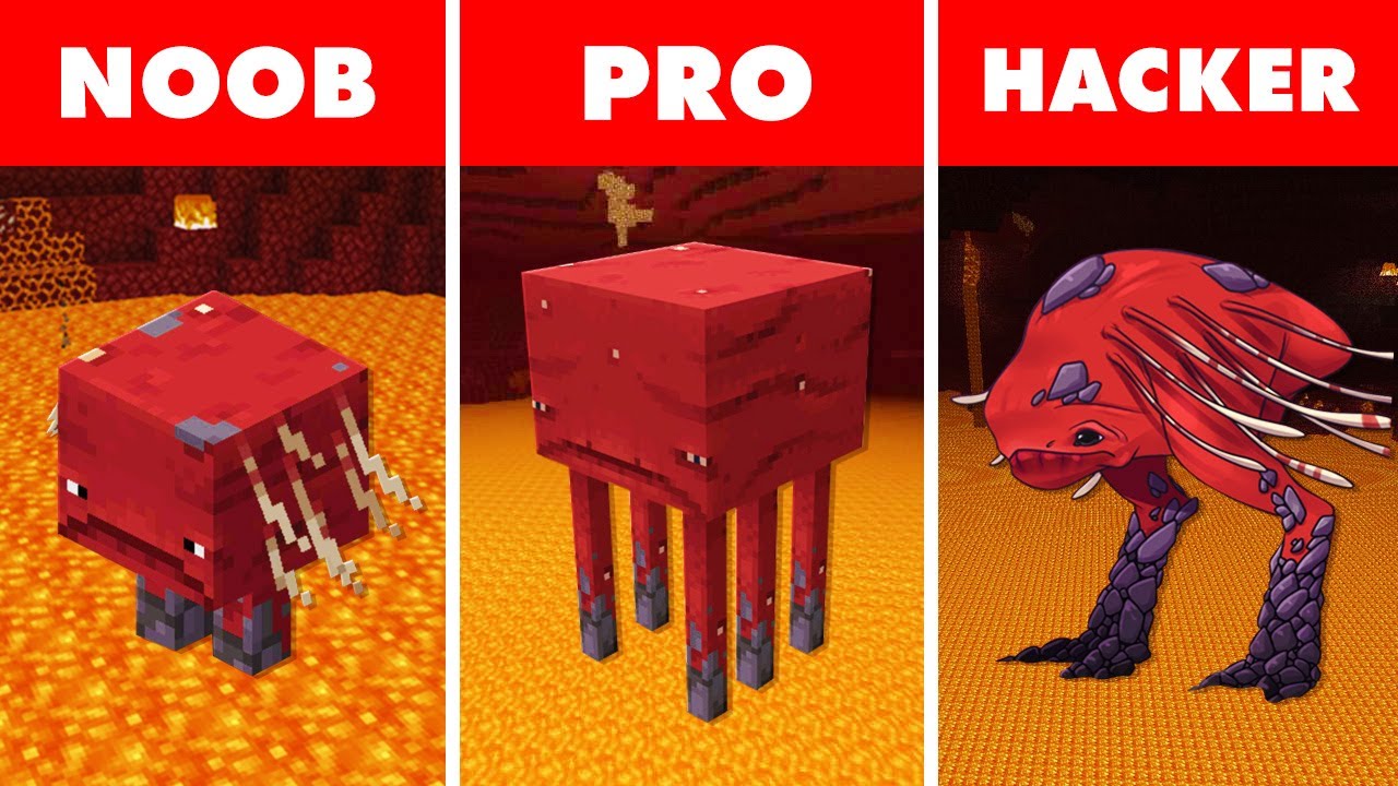 Noob vs. Pro vs. Hacker : MUTANT STRIDER! In Minecraft Animation - YouTube