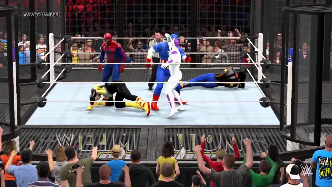WWE 2K15 Marvel vs Dragonball z and Gt villains - YouTube