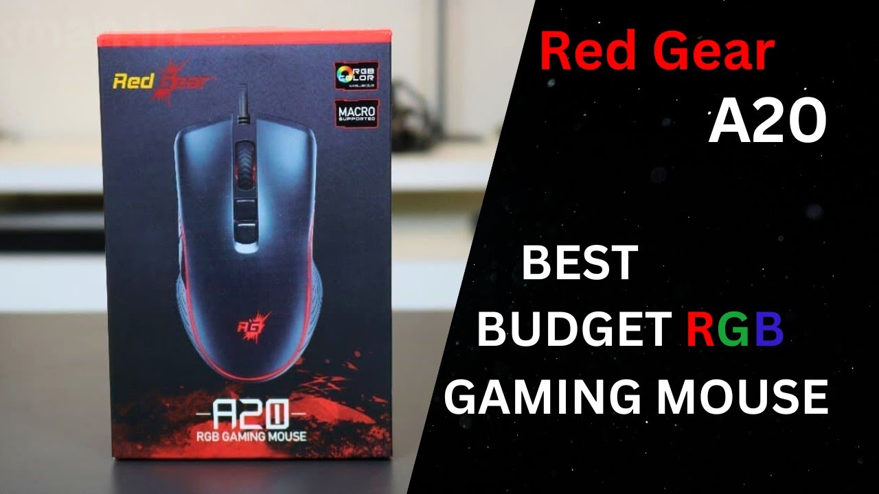 BUDGET RGB Gaming Mouse - Unboxing Red Gear A20 Gaming Mouse # ...