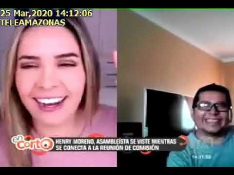 HENRY MORENO SE VISTE MIENTRAS SE CONECTA A LA REUNIÓN DE LA ...