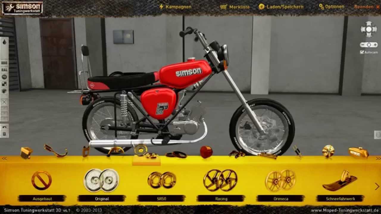 Simson Chopper - Simson Tuning-Werkstatt 4.1 - YouTube
