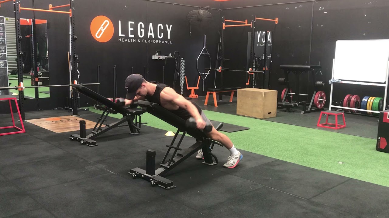 Incline rear delt fly - YouTube