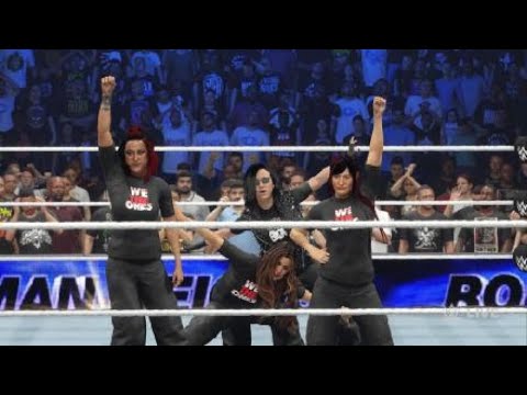 WWE 2K24 - Bayley & Iyo Sky vs. Tiffany Stratton & Harley Quinn - Tag ...