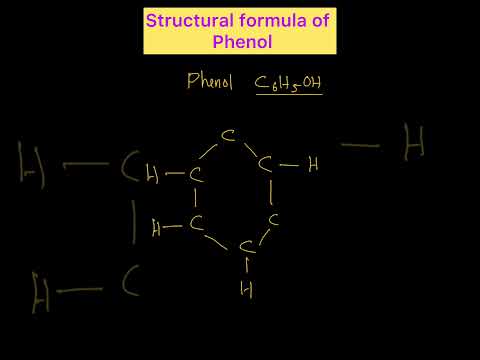 Structural Formula of Phenol | #shorts