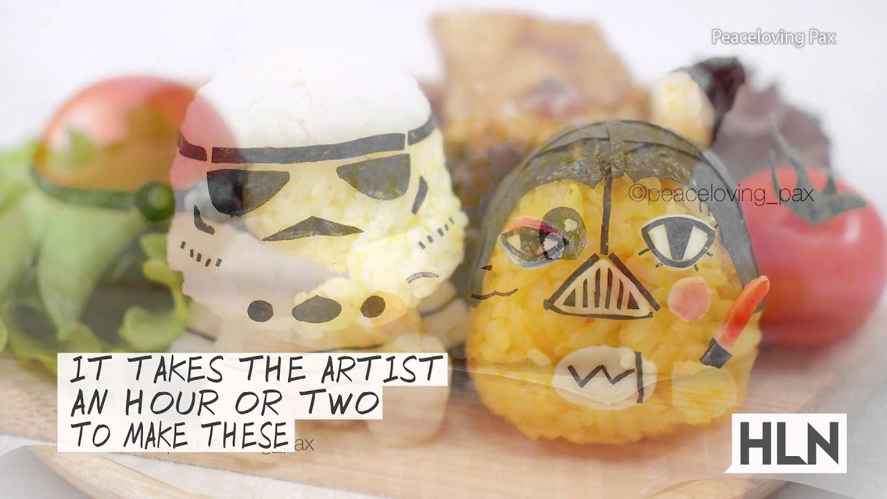 Incredible rice ball art - YouTube