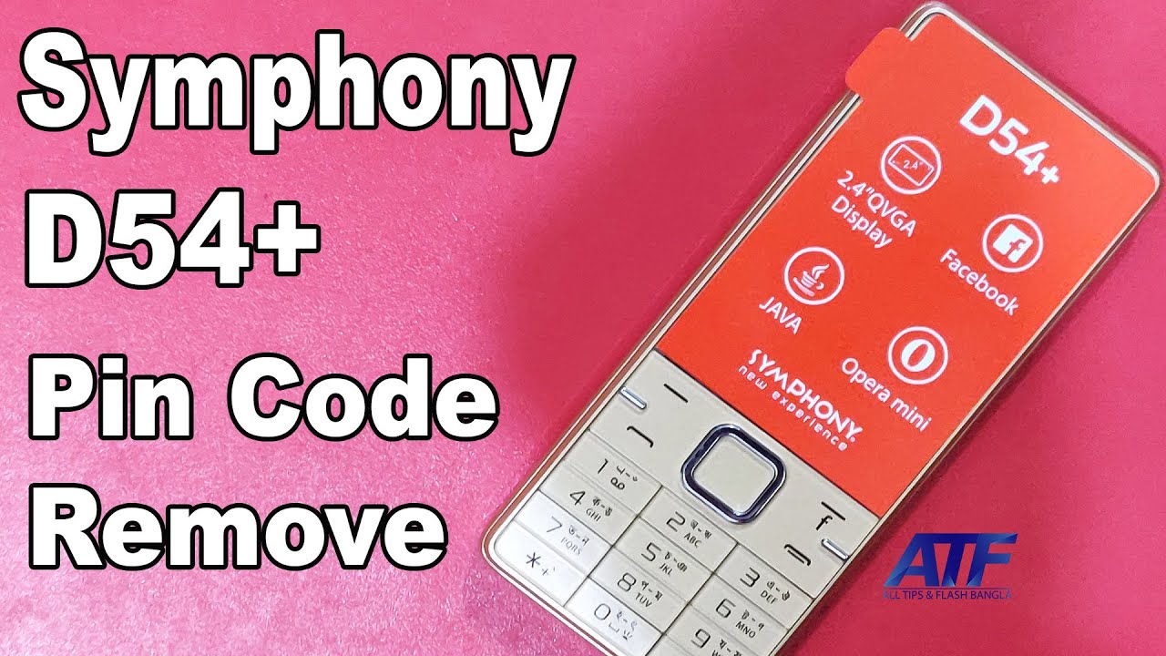 Symphony D54+ Pin Code Remove - YouTube